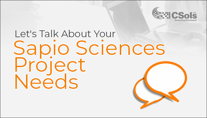 Lets Talk About Your Sapio Sciences Project